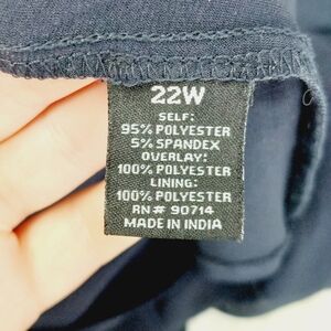 MSK | Dresses | New Msk Womens Deep Navy Blue Plus Size Sequintrim ...